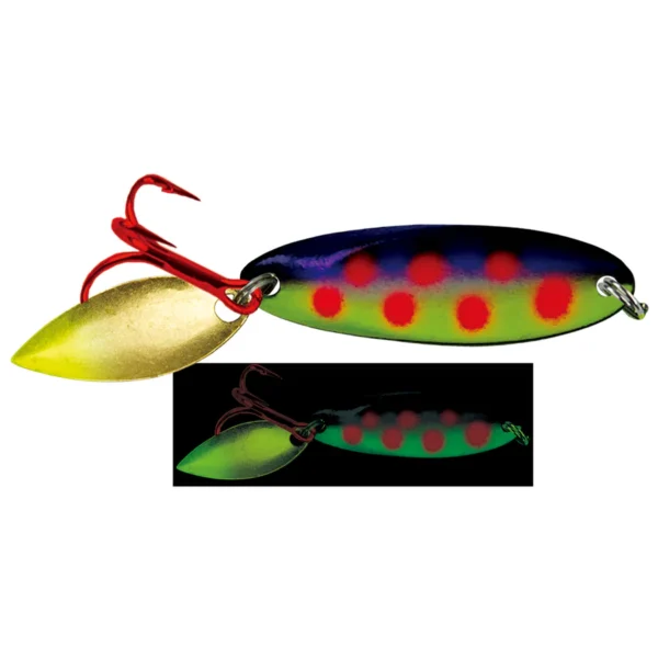 ACME Ice Bladed Kastmaster Moonshine Glow Spoon - Extreme Tackle