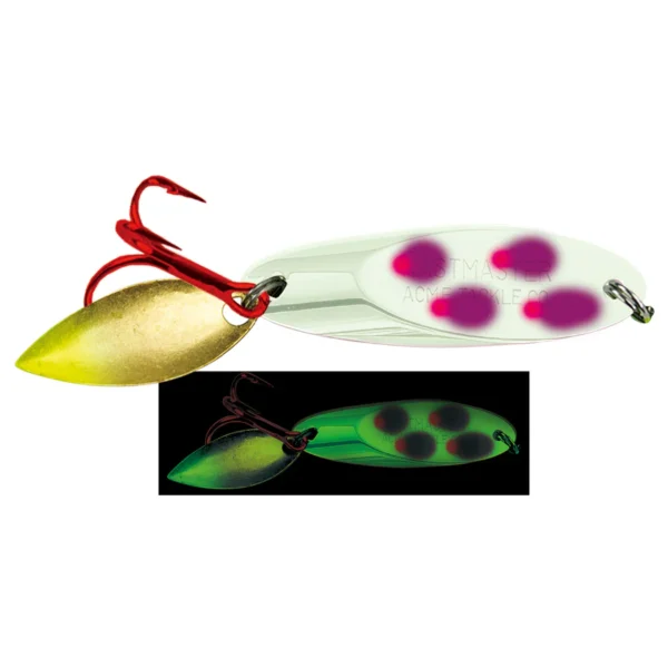 ACME Ice Bladed Kastmaster Moonshine Glow Spoon - Extreme Tackle